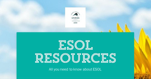 ESOL Resources | Smore Newsletters