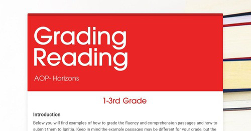 Grading Reading
