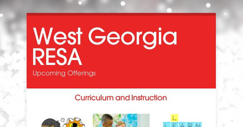 West Georgia RESA | Smore Newsletters for Education