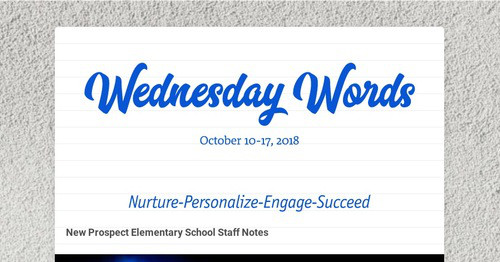 Wednesday Words | Smore Newsletters for Education