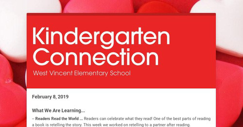 Kindergarten Connection | Smore Newsletters
