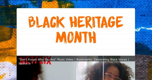 Black Heritage Month