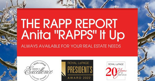 THE RAPP REPORT Anita "RAPPS" It Up | Smore Newsletters for Business