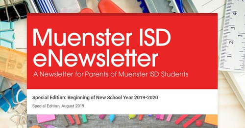 Muenster ISD eNewsletter | Smore Newsletters for Education