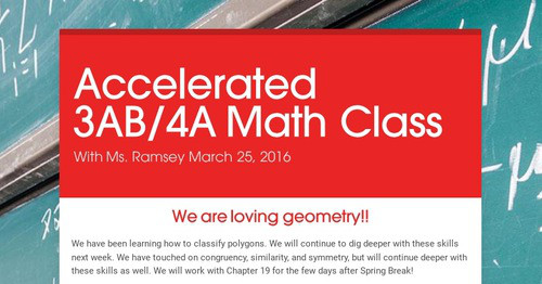 Accelerated 3AB/4A Math Class | Smore Newsletters