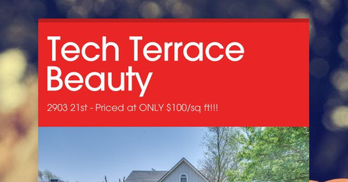 Tech Terrace Beauty | Smore Newsletters for Business