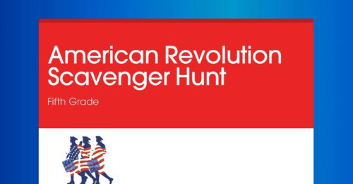 American Revolution Scavenger Hunt | Smore Newsletters