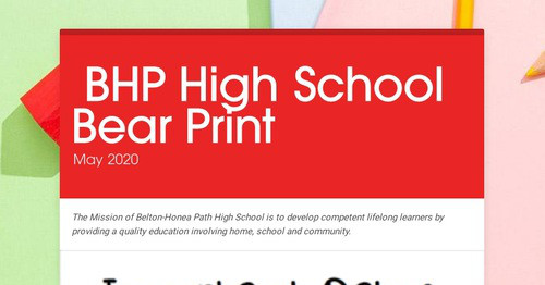 BHP High School Bear Print