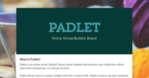 Padlet | Smore Newsletters