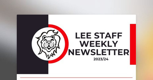 Lee Staff Notes | Smore Newsletters for Business