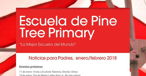 Escuela de Pine Tree Primary | Smore Newsletters
