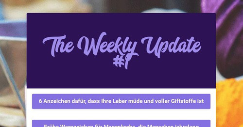 The Weekly Update #1 | Smore Newsletters for Business