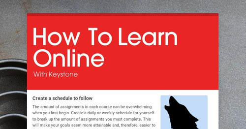 How To Learn Online | Smore Newsletters for Education