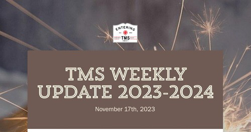 TMS Weekly Update 2023-2024 | Smore Newsletters