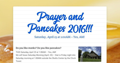Prayer and Pancakes 2016!!! | Smore Newsletters for Education
