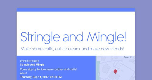 Stringle and Mingle! | Smore Newsletters
