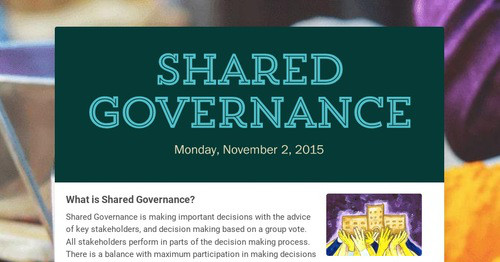 Shared Governance | Smore Newsletters for Education