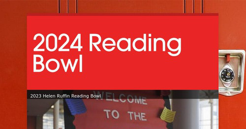 2024 Reading Bowl | Smore Newsletters