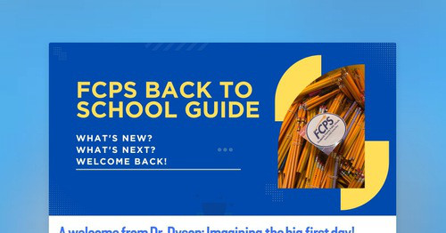FCPS Back to School Guide | Smore Newsletters