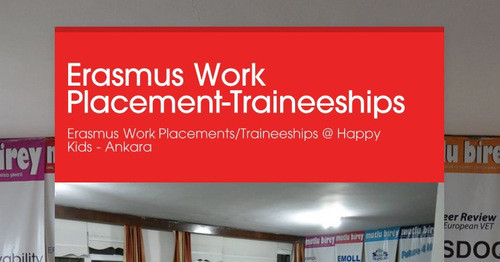 Erasmus Work Placement-Traineeships