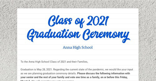 Class of 2021 Graduation Ceremony