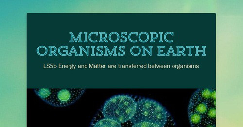 Microscopic Organisms on Earth | Smore Newsletters