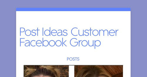 Post Ideas Customer Facebook Group | Smore Newsletters