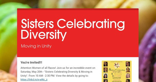 Sisters Celebrating Diversity Smore Newsletters