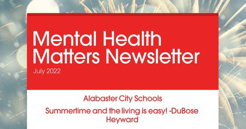 Mental Health Matters Newsletter