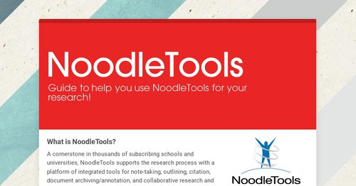 NoodleTools | Smore Newsletters