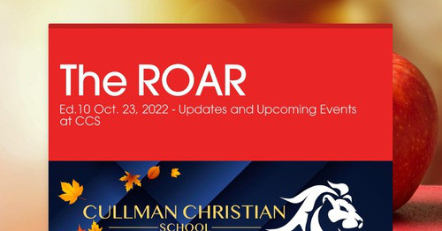 The ROAR | Smore Newsletters for Education