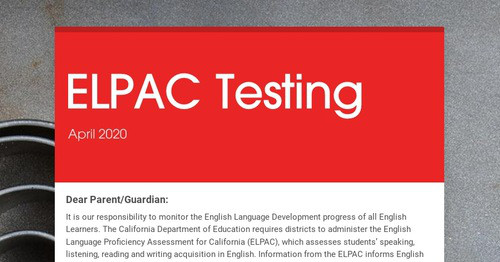 ELPAC Testing