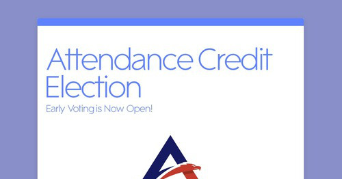 Attendance Credit Election