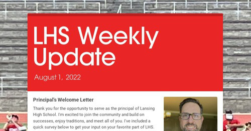LHS Weekly Update | Smore Newsletters