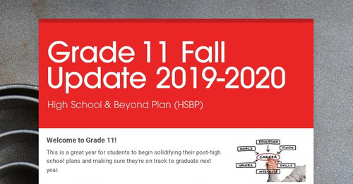Grade 11 Fall Update 2019-2020 | Smore Newsletters