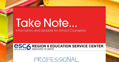 Take Note... | Smore Newsletters