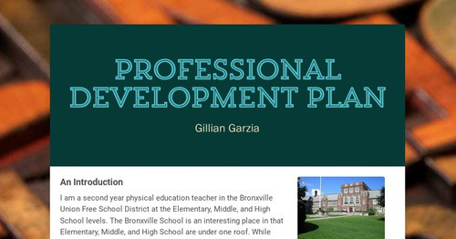 Professional Development Plan | Smore Newsletters