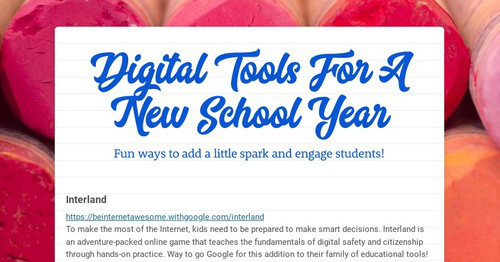 Digital Tools For A New School Year | Smore Newsletters for Business