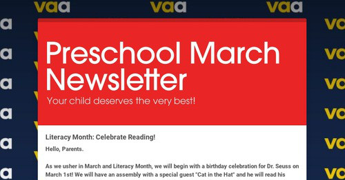 Preschool March Newsletter | Smore Newsletters