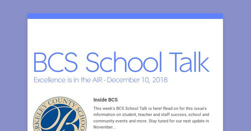 BCS School Talk