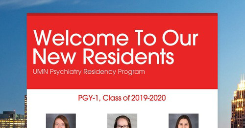 Welcome To Our New Residents | Smore Newsletters