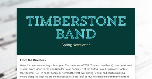 Timberstone Band | Smore Newsletters