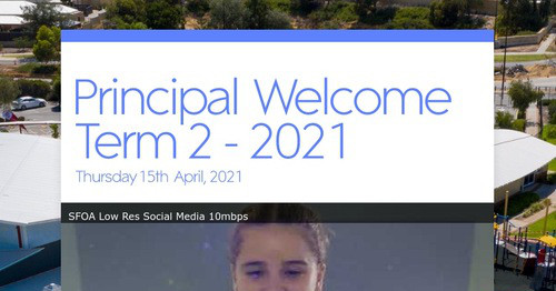 Principal Welcome Term 2 - 2021