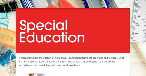 Special Education | Smore Newsletters
