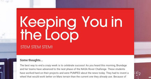 Keeping You in the Loop | Smore Newsletters