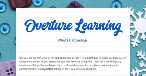 Overture Learning | Smore Newsletters for Education