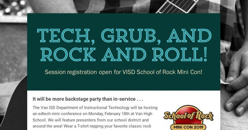 Tech, Grub, and Rock and Roll! | Smore Newsletters for Education