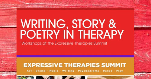 WRITING, STORY & POETRY IN THERAPY | Smore Newsletters for Education