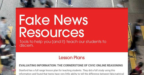 Fake News Resources | Smore Newsletters