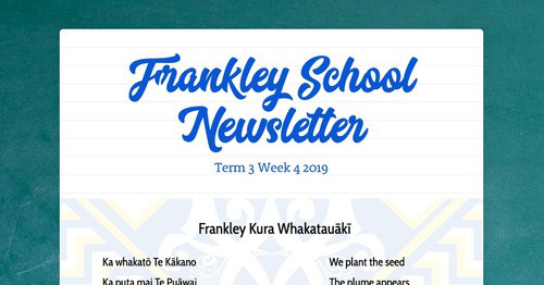 Frankley School Newsletter | Smore Newsletters